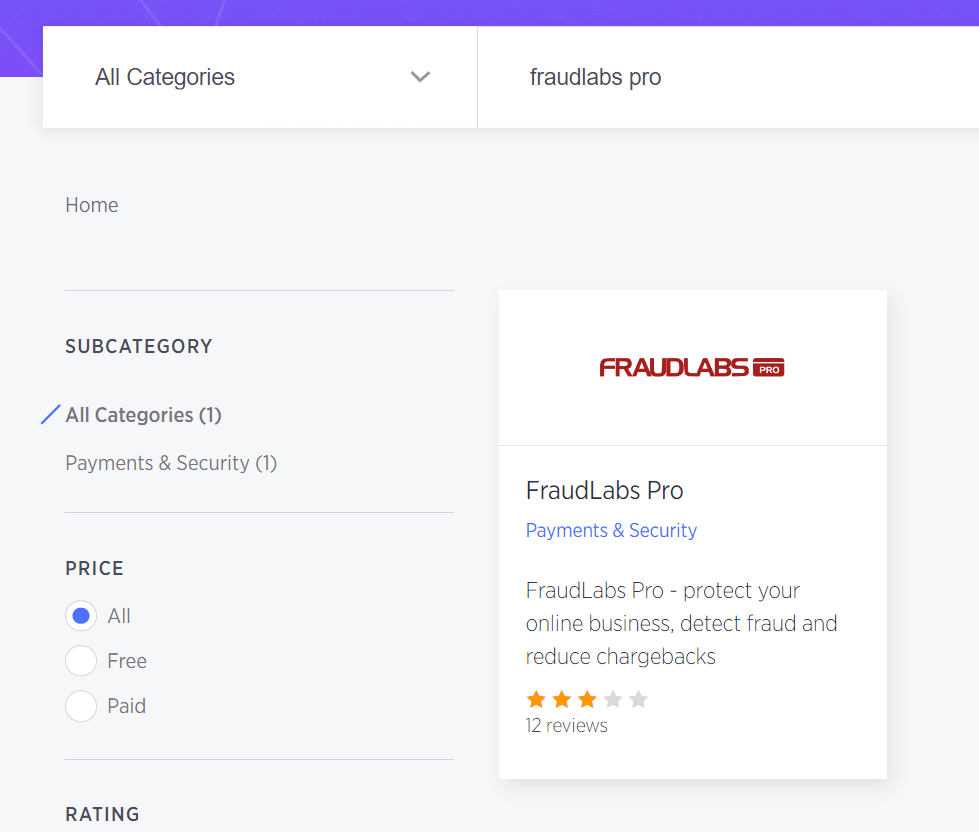 Fraud Detection Solution for BigCommerce