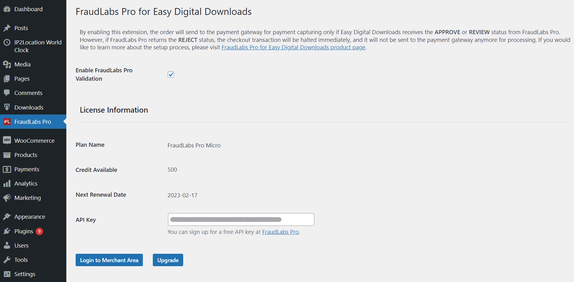 Pengesanan Penipuan dalam Easy Digital Downloads