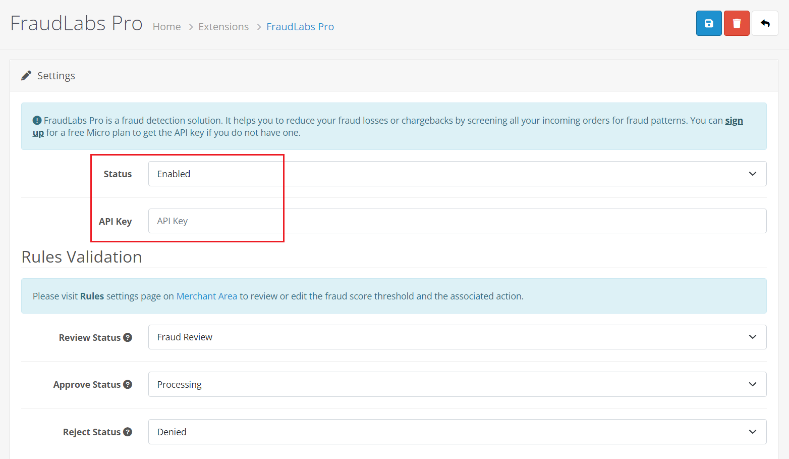 Fraud Detection Solution for OpenCart