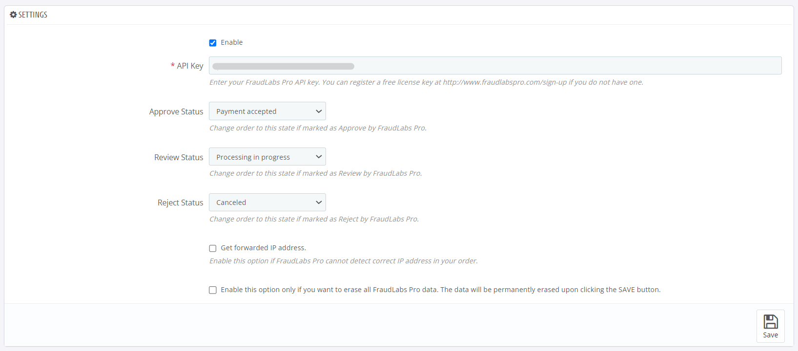 Fraud Detection in ThirtyBees